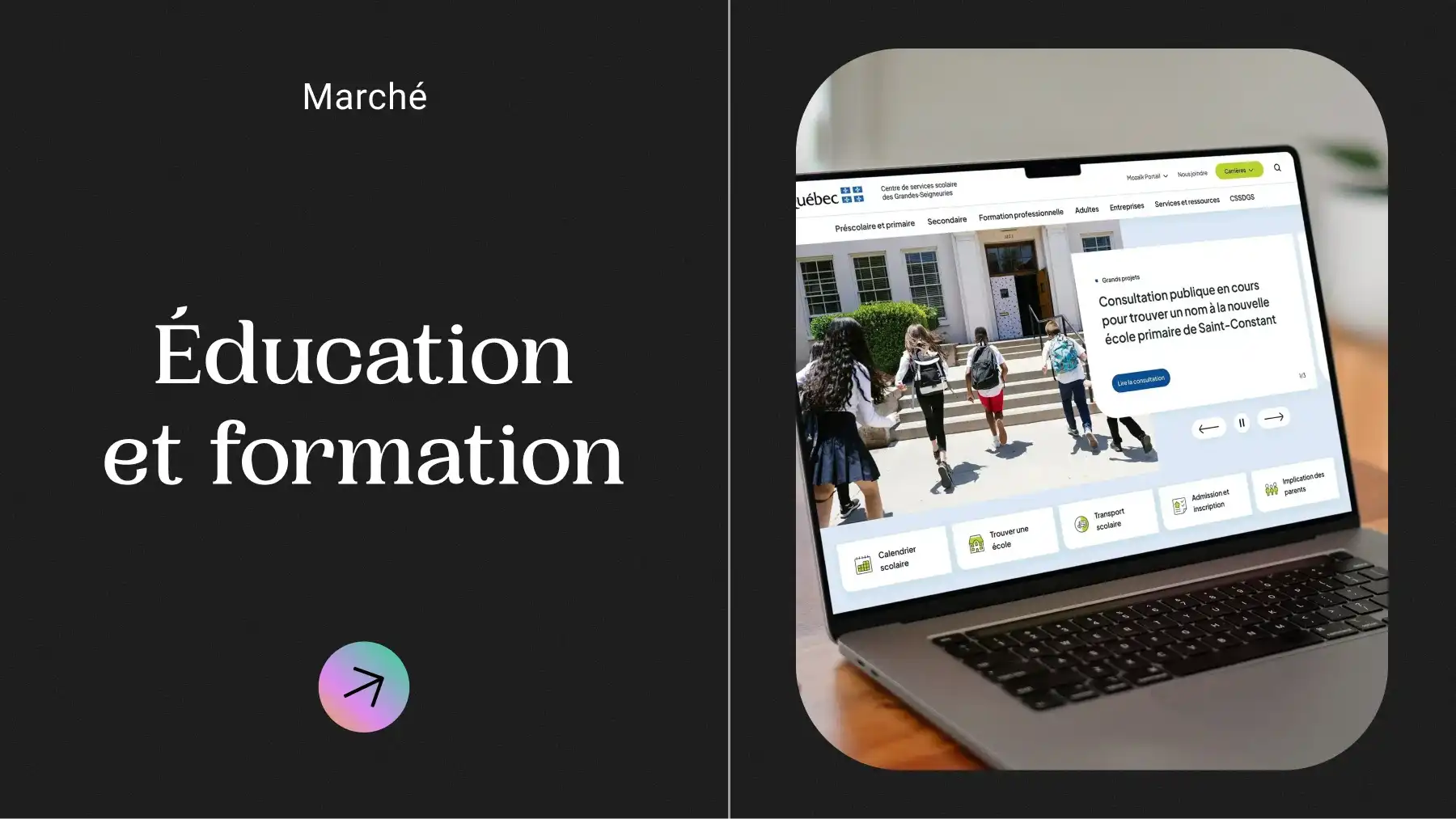 Éducation et formation — Réalisation de sites accessibles | iX